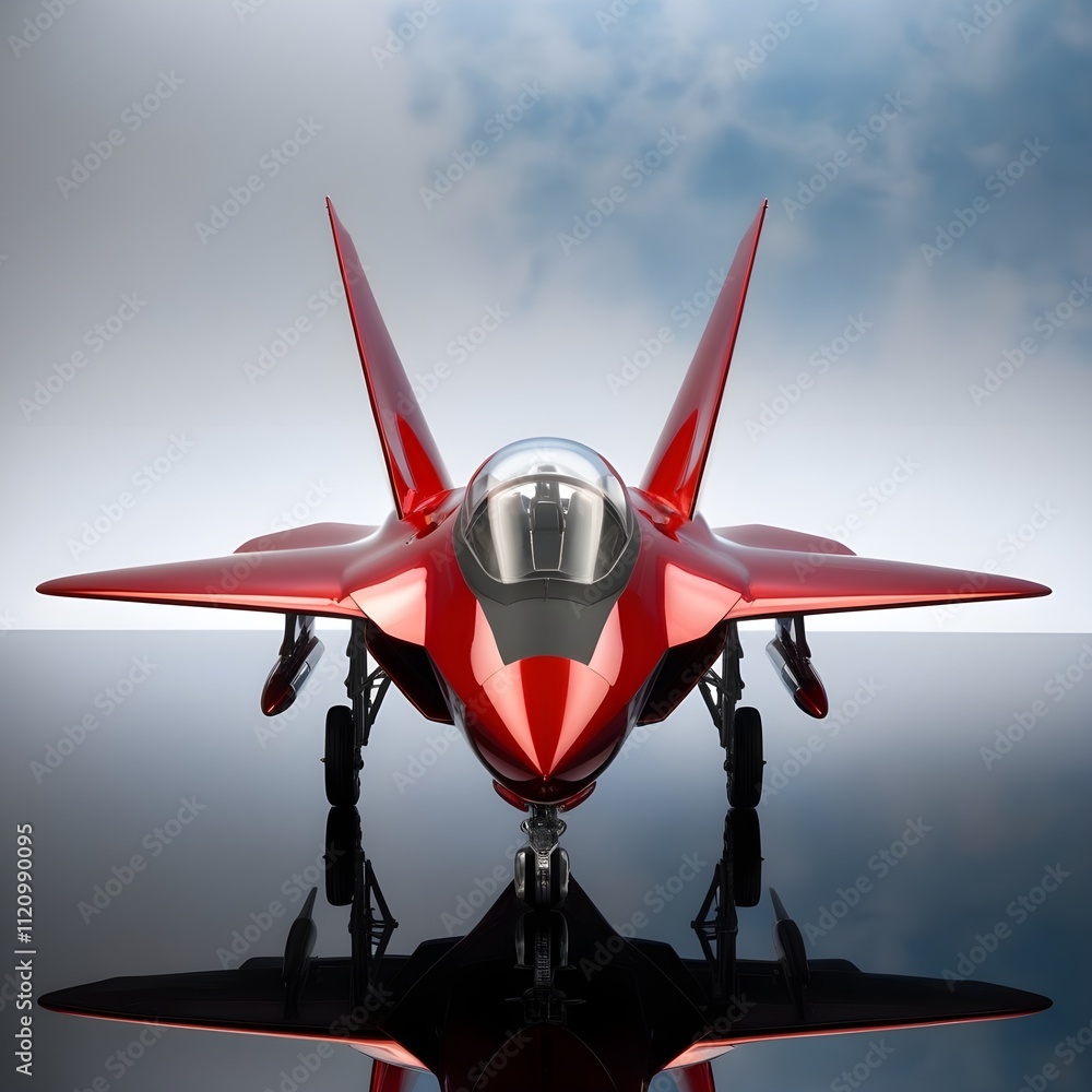 jet fighter, Highly detailed, sleek, and futuristic fighting jet with a ...