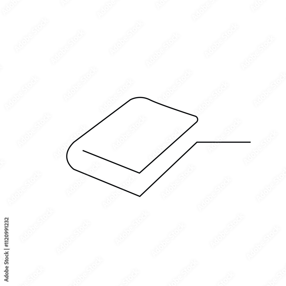 simple line book.minimals line concept.continuous single line drawing ...