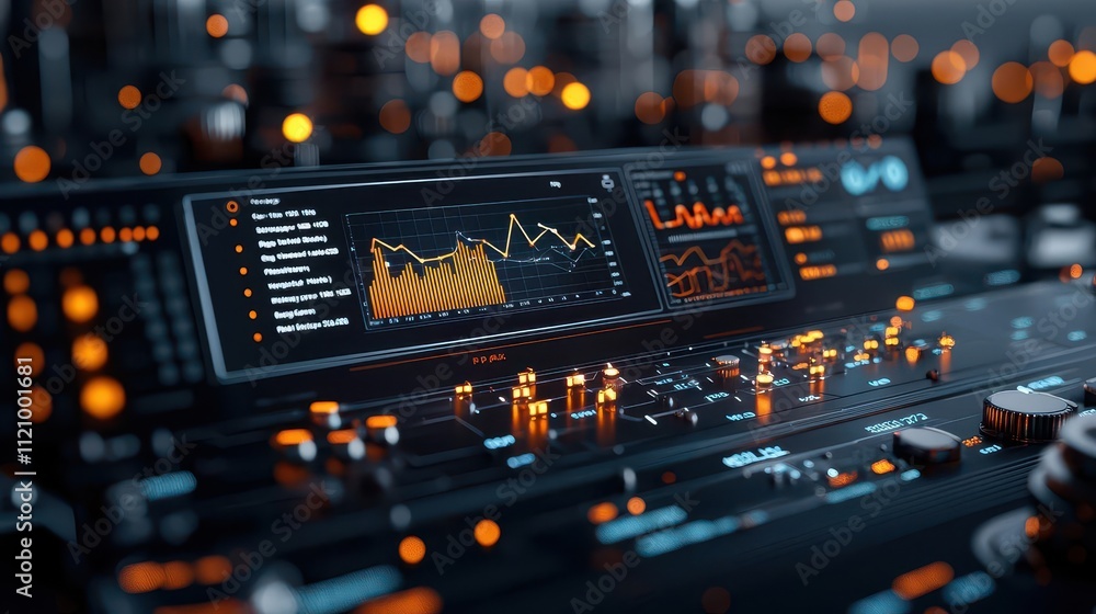 Digital dashboard displaying realtime PPI data alongside inflation ...