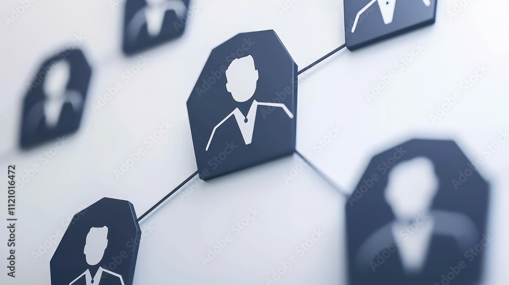 Monochromatic iconography, wall of black and white symbols representing ...