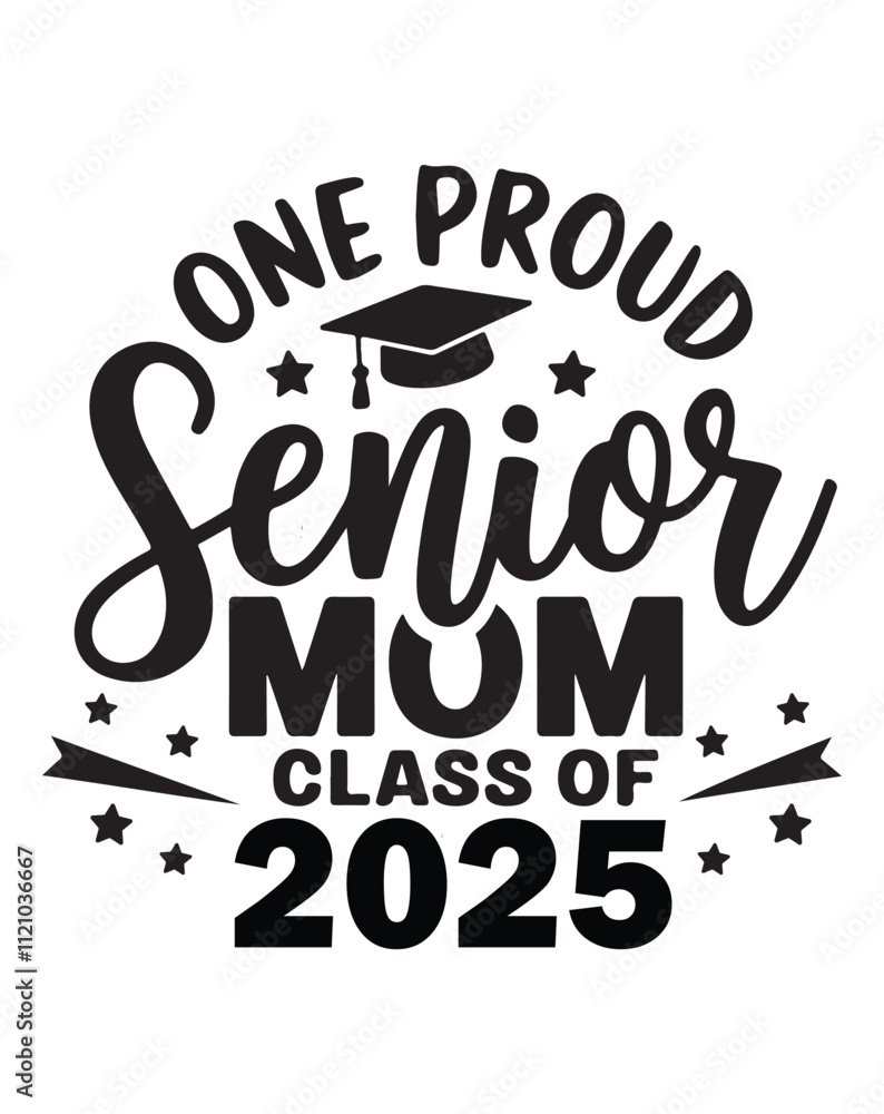 Senior Mom Class of 2025 greeting sign. Template Congratulations ...