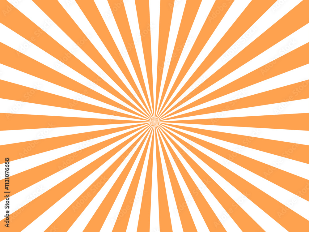 Vector Abstract orange sun rays and sunburst backdrop background. Stock ...