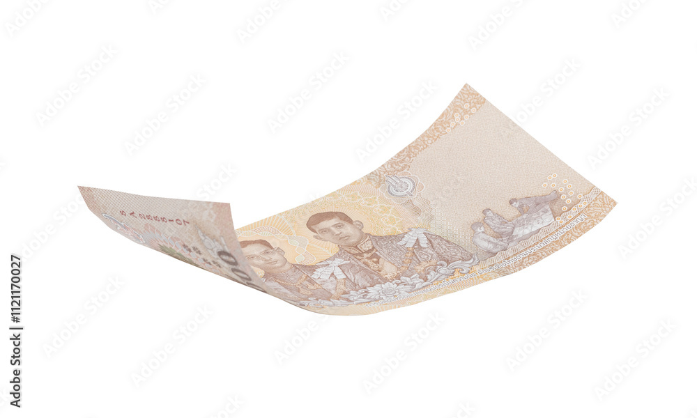 one thousand thai baht banknote , 1000 bath money note, bath is the ...