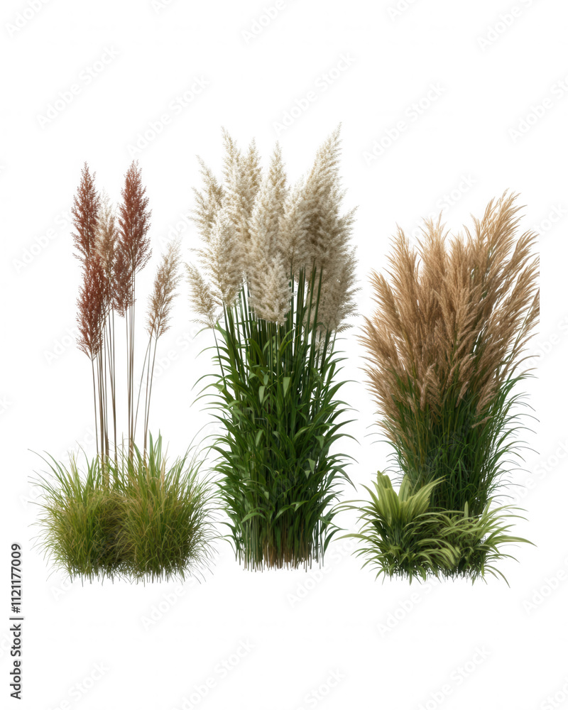 [Types of grasses in a collection] Varied Grass Types and Shrubs in ...