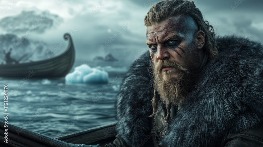 Epic Viking Warriors in Battle Gear, Fierce Viking Soldiers Ready for ...