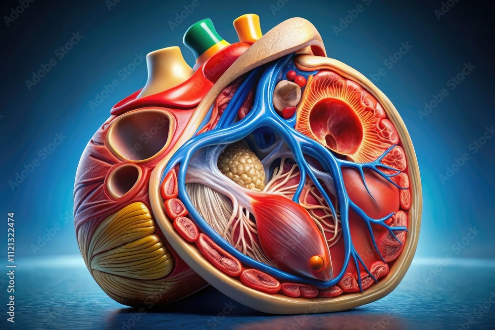 Human Heart Cross Section, Anatomy Illustration, Medical Illustration, Candid Photography ...