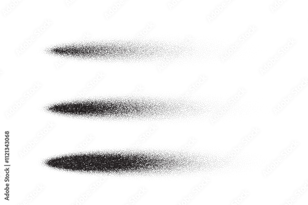 Vektor Dot grain spray. Aerosol flow with noise texture, color ...