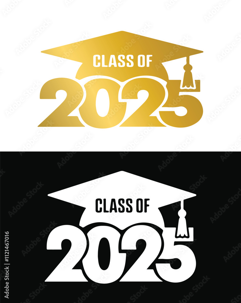 Class of 2025 greeting sign. Template Congratulations, Congrats ...