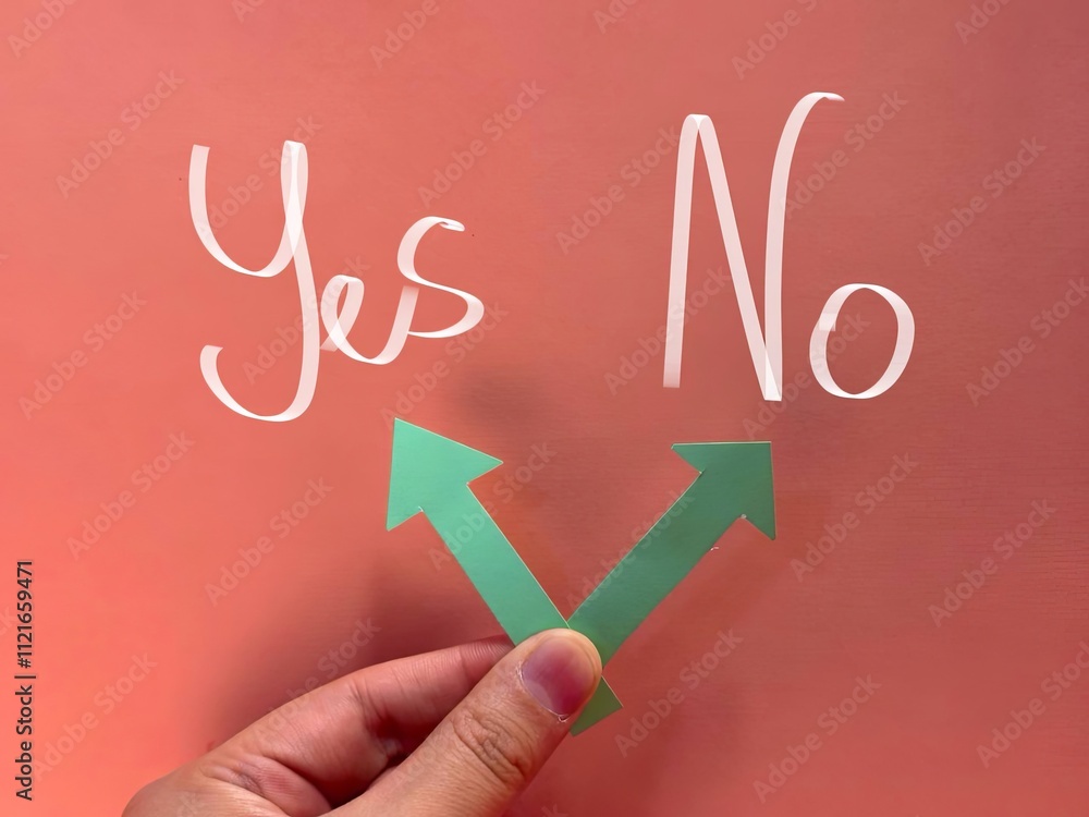 make a choice. buttons with labels and yes or no signs. make a choice ...