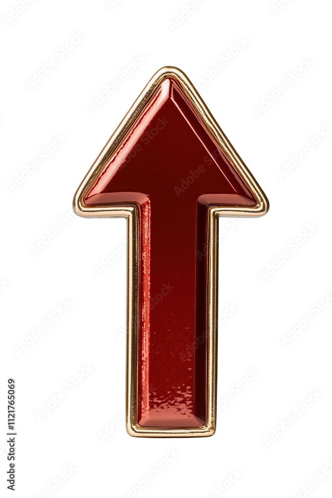 Dynamic upward arrow icon transparent background for web design and ...