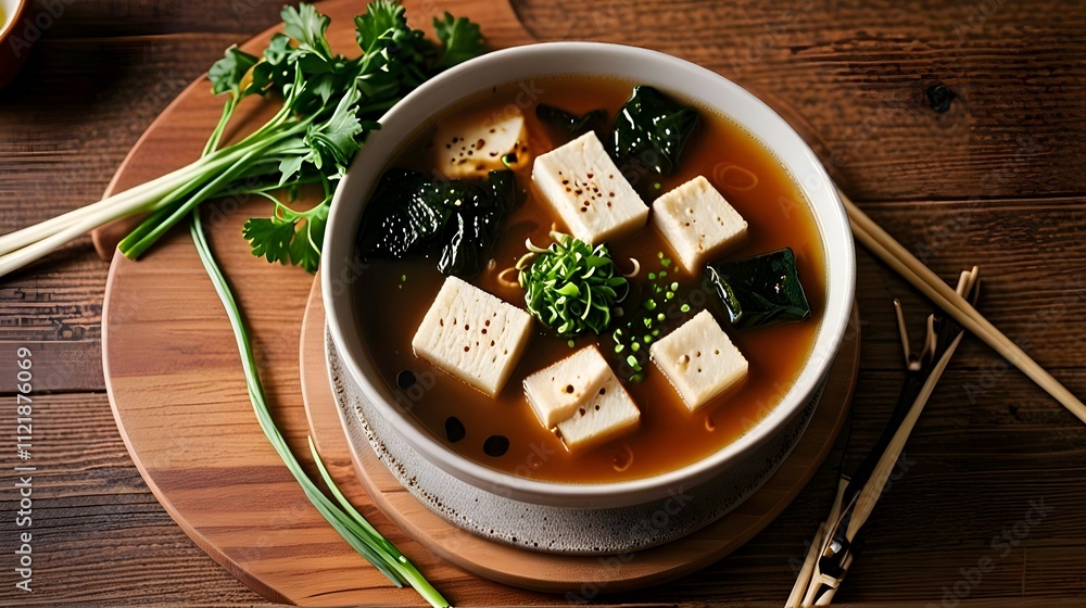 Miso Soup with Tofu. Year-Round Menu, Miso Soup with tofu features a ...