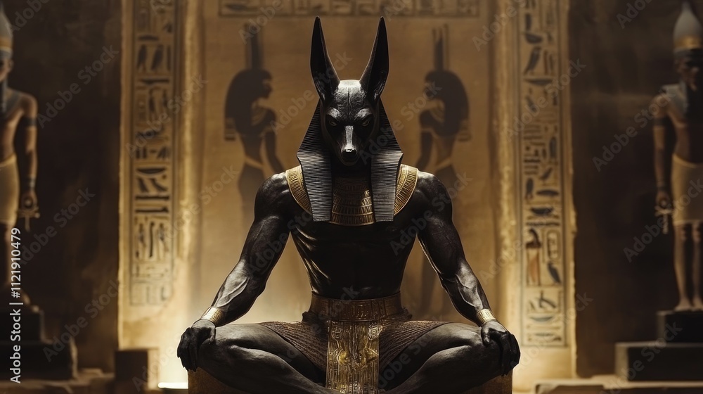 ภาพประกอบ Stock Anubis was a god of the afterlife and the gatekeeper to ...
