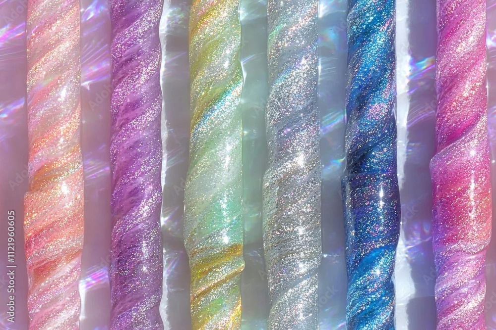 seamless of Water texture shadow with rainbow refraction of light on a ...