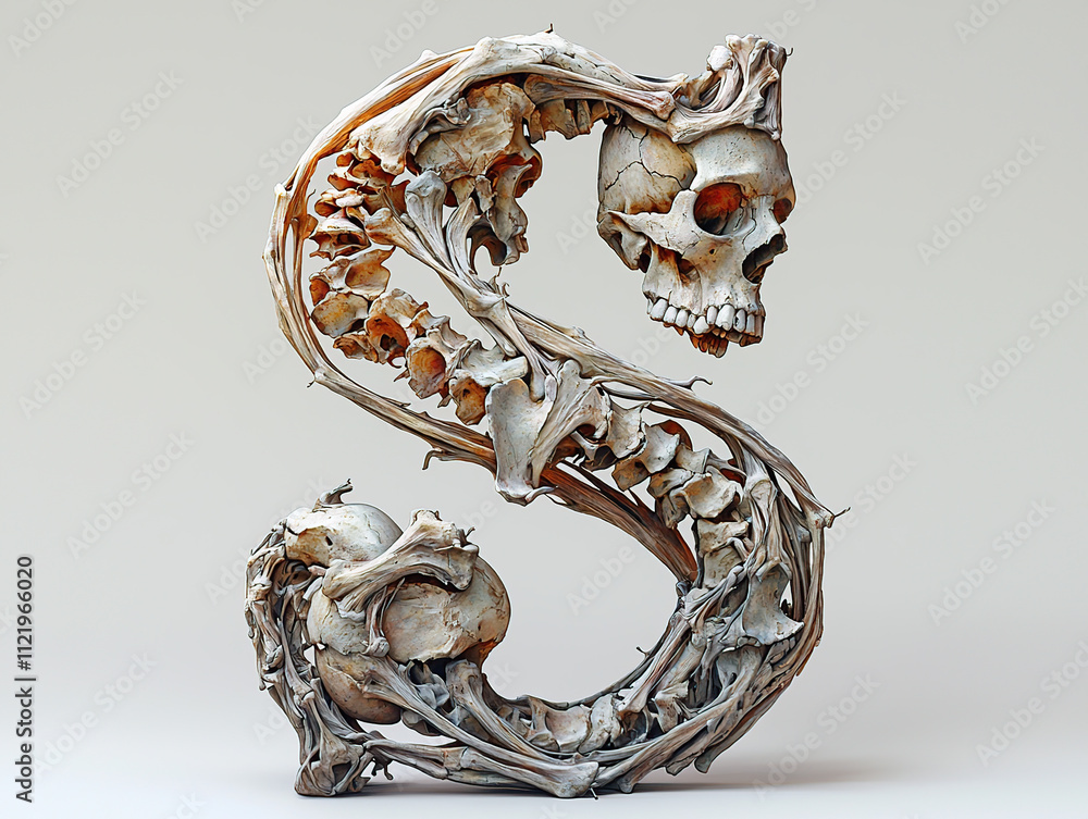 Ilustración de Stock skeleton, bone, anatomy, osteology, skull ...