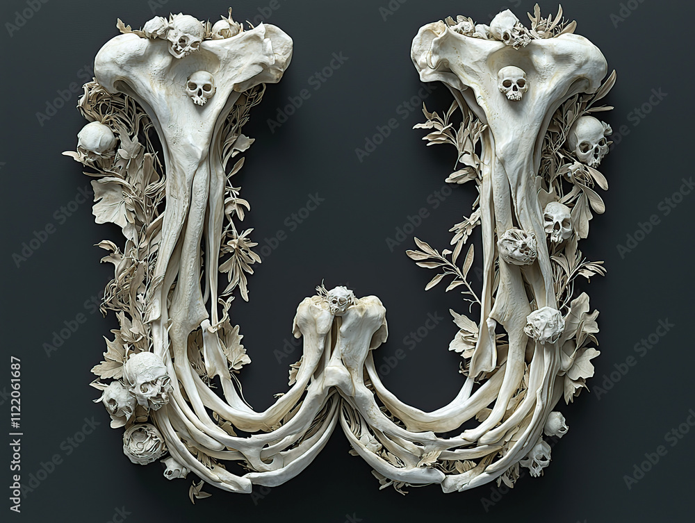 skeleton, bone, anatomy, osteology, skull, vertebrae, ribs, femur ...