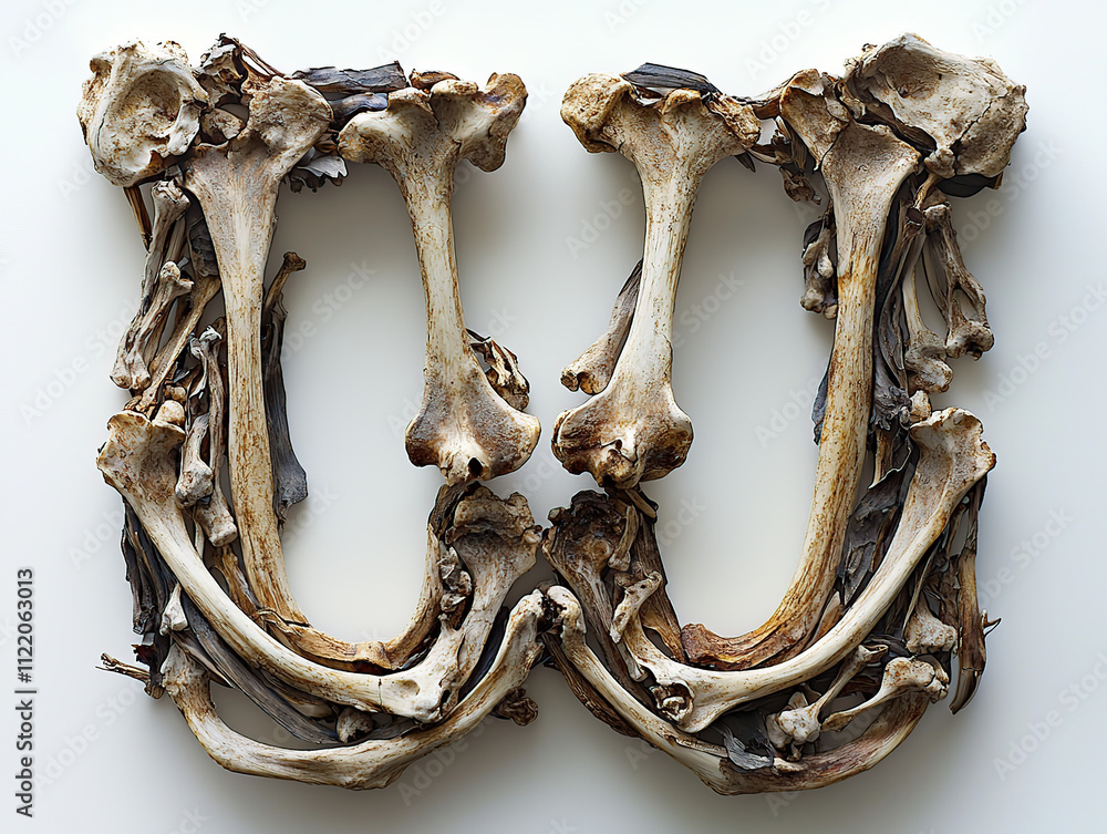 Ilustración de Stock skeleton, bone, anatomy, osteology, skull ...