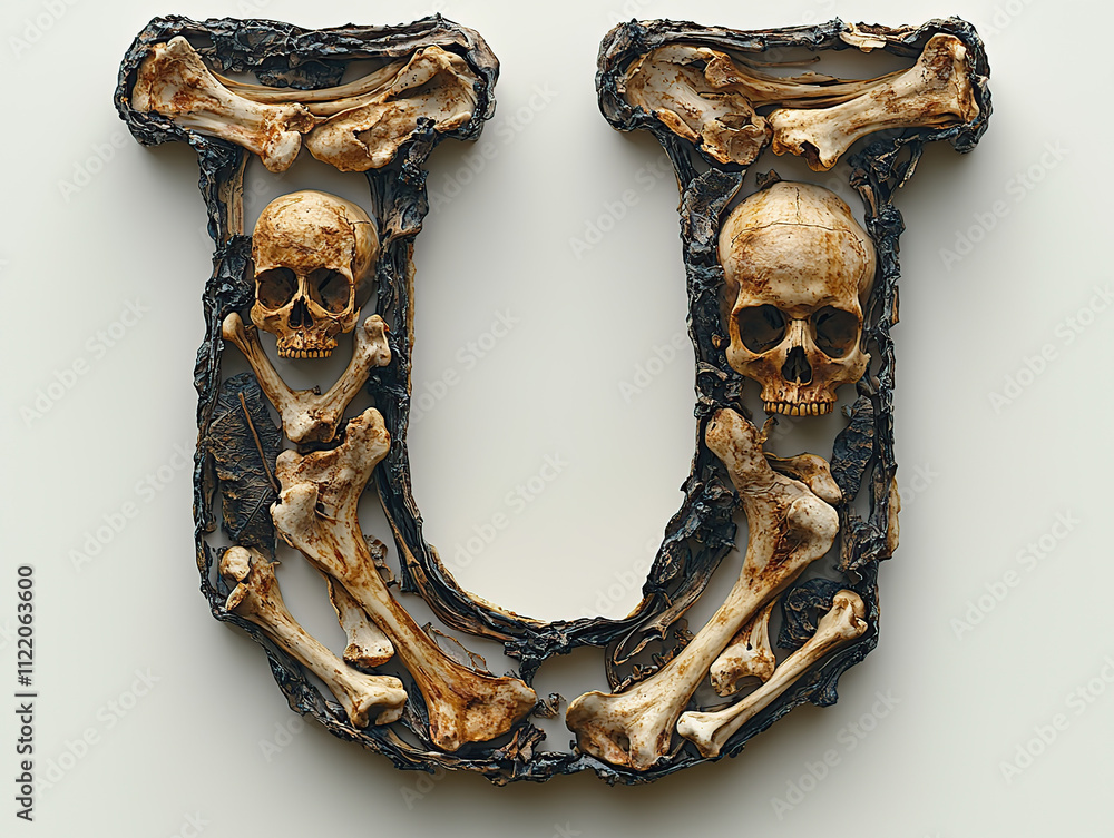 Stock-Illustration „skeleton, bone, anatomy, osteology, skull ...