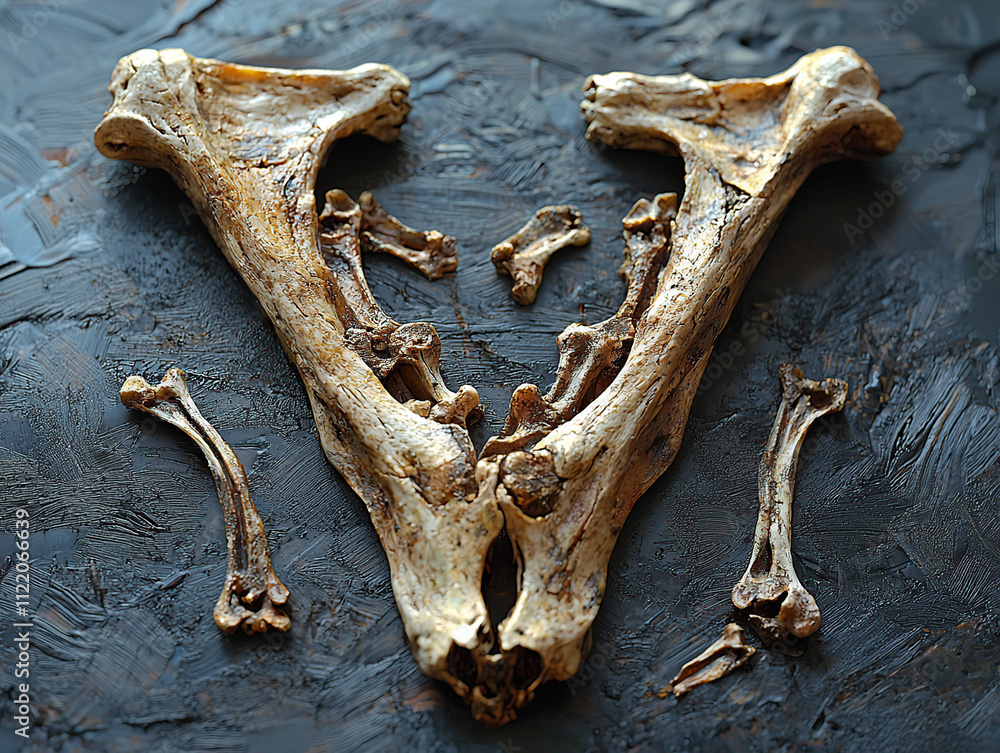 skeleton, bone, anatomy, osteology, skull, vertebrae, ribs, femur ...