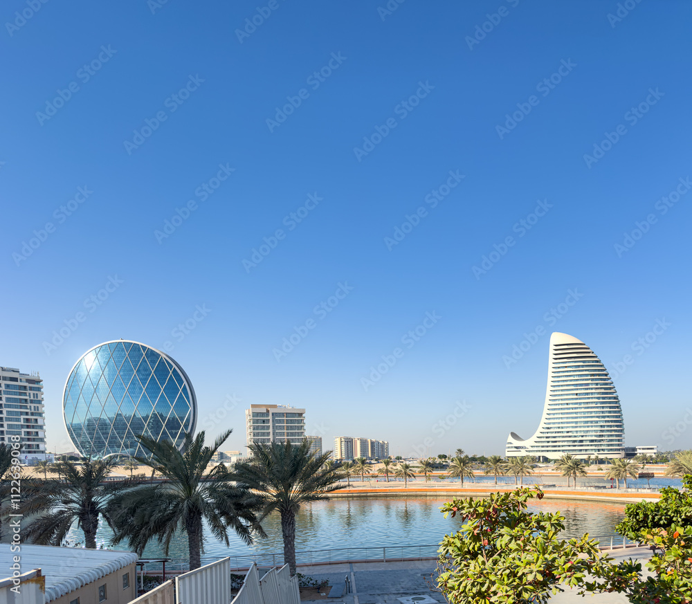 Aldar Headquarters Building, also known as The Disk and the residential ...