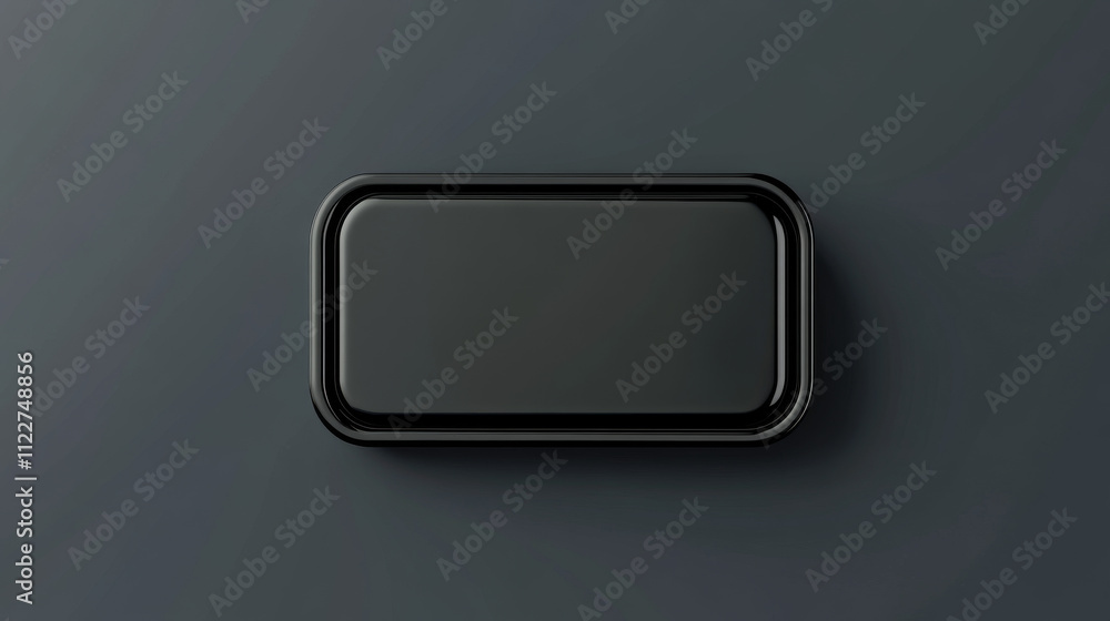 Ilustración de Stock Black pin badge mockup top and bottom view. Blank ...