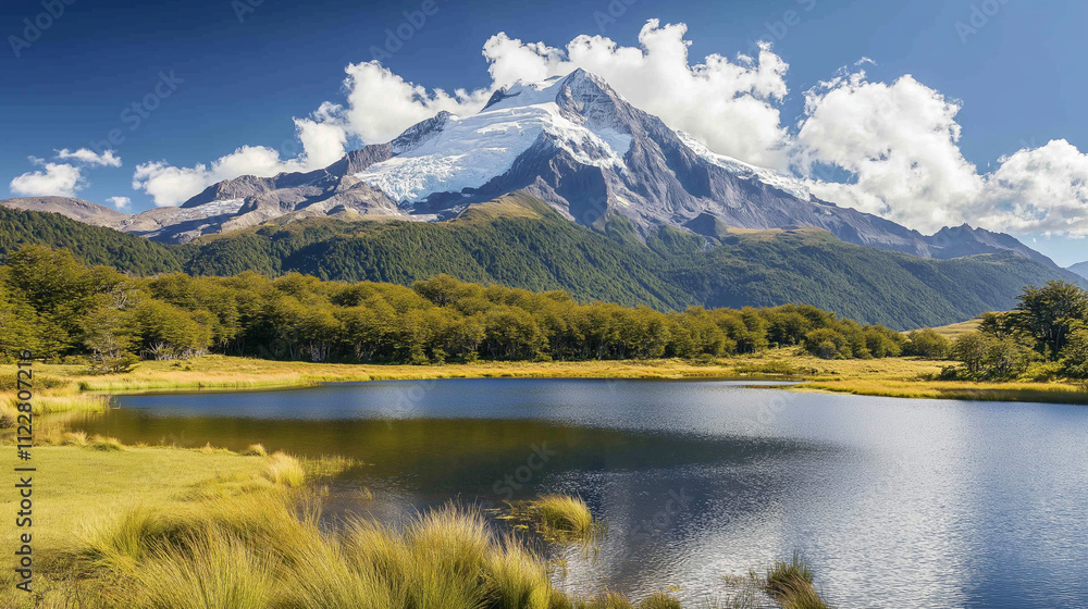 Background the Valley spectacular nature colorful alpine lakes ...