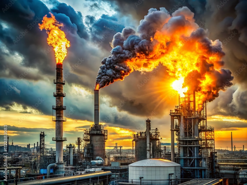 Стоковая иллюстрация «Documentary Photography of a Burning Gas Torch ...