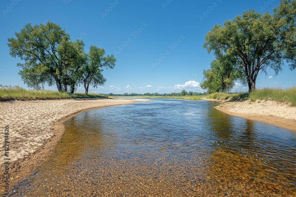 During the summer, the river dries up, highlighting the water crisis ...