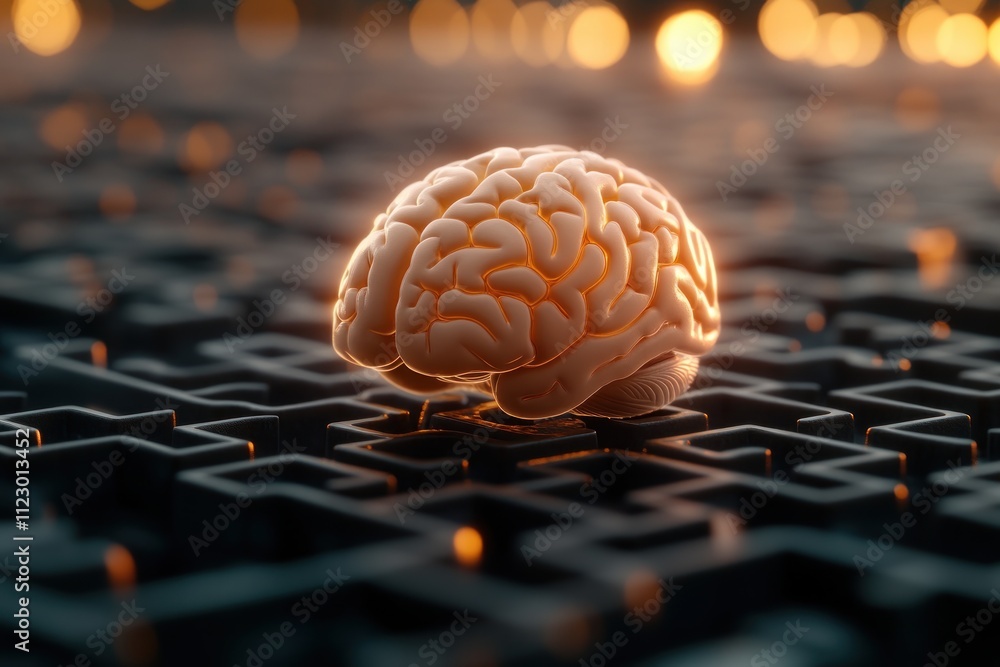 Intricate Neuron Network Puzzle Brainpower, Learning, and Problem-Solving Visualized A ...