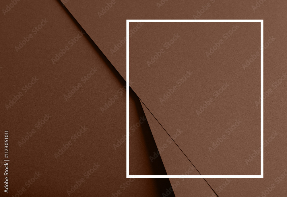 Monochrome mocha mouse trendy paper background offering a rich brown ...
