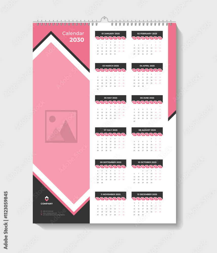 Calendar Design Week starts Monday with a corporate set design template ...