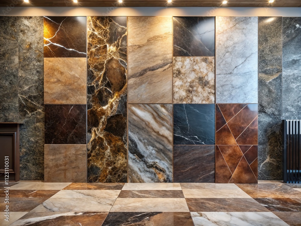 Ilustración de Stock Textured Elegance: A Fusion of Polished Marble ...