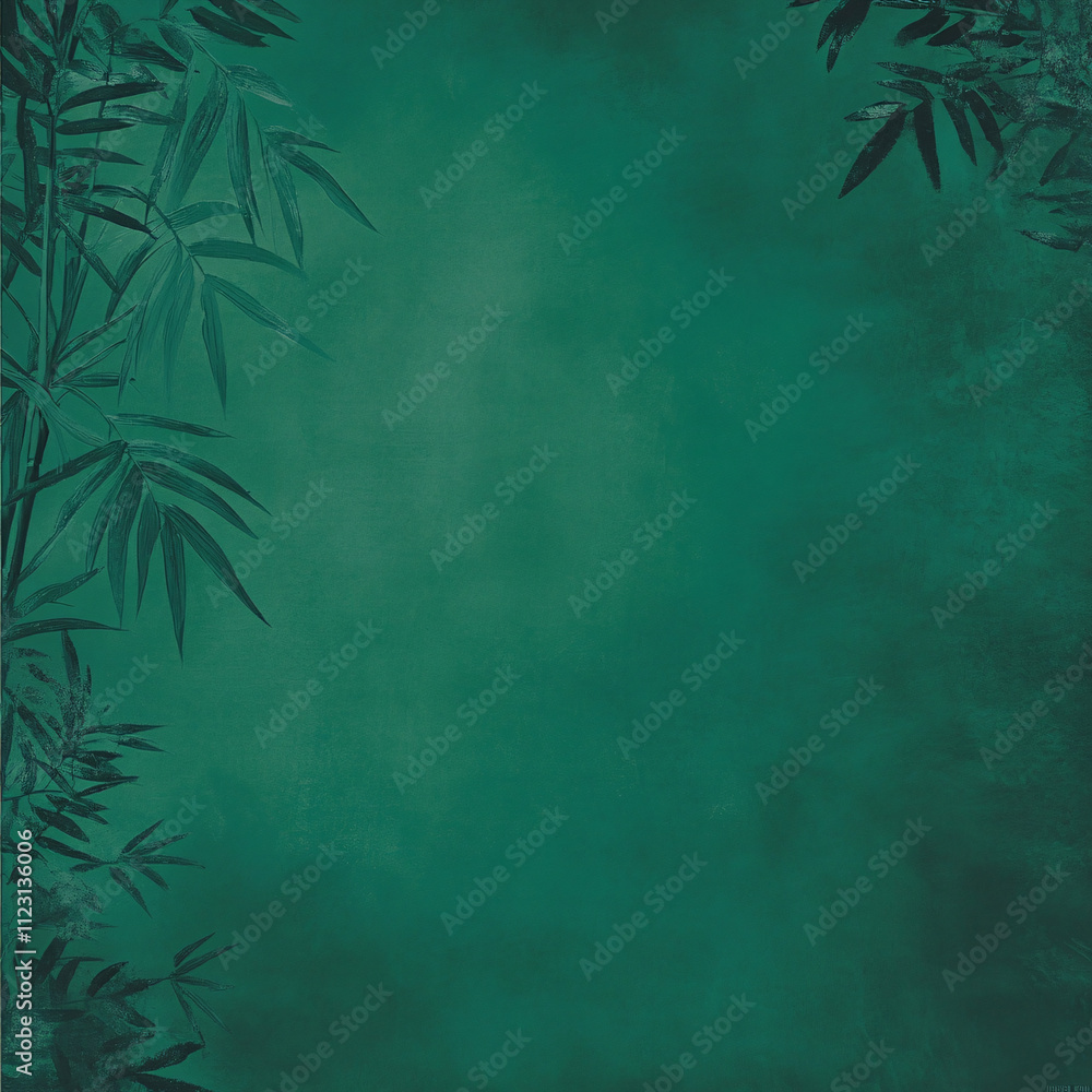 A minimalistic 2048 x 2048 px background in deep green, featuring ...