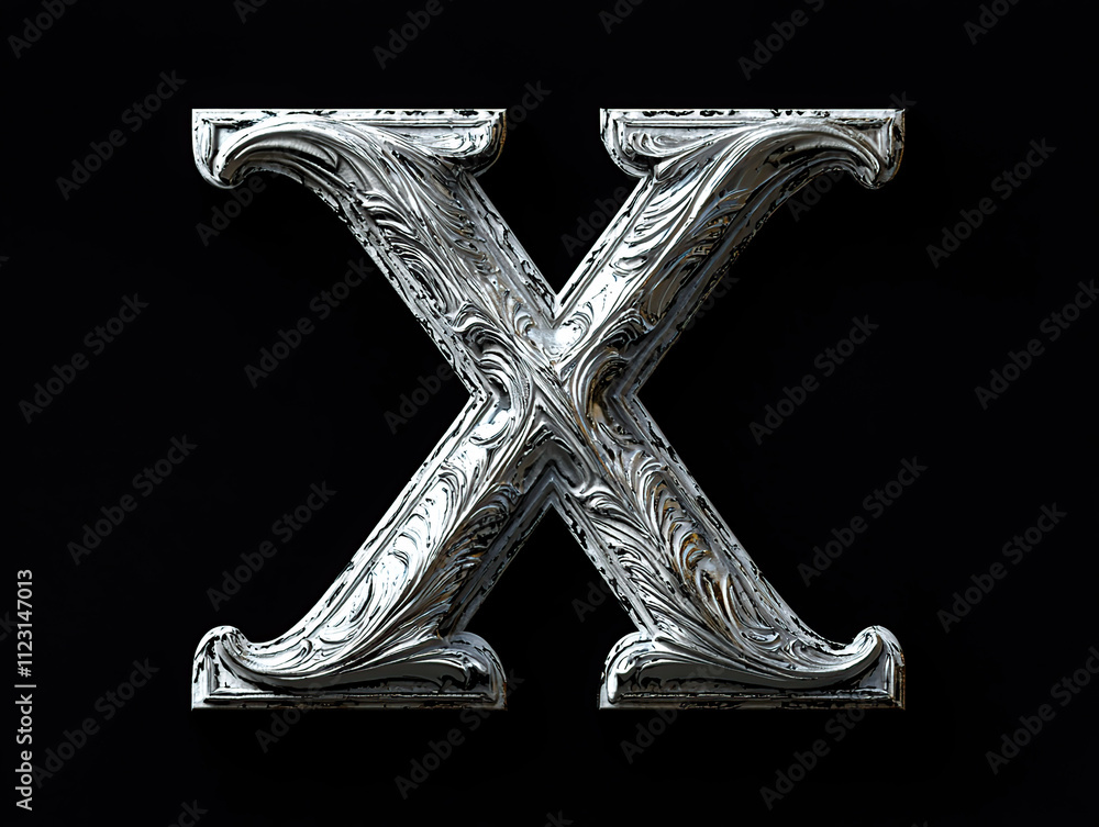 3D font, letters, alphabet, calligraphy, swirls, ornate, script ...