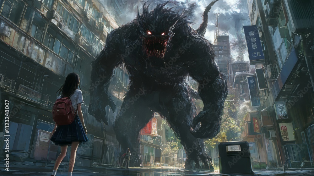 Horror scenes, anime manga girls and monsters, school. anime wallpaper ...