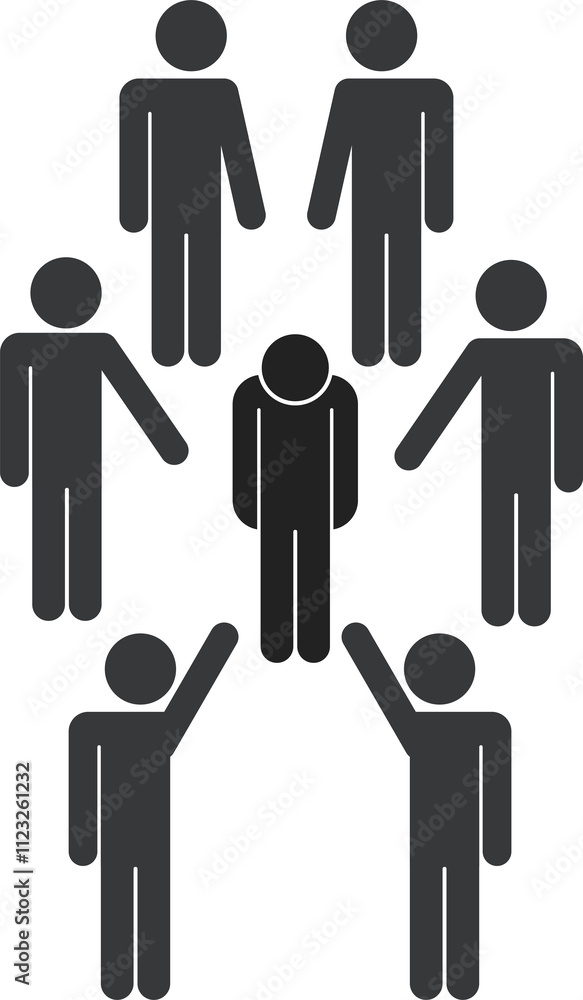 Isolated pictogram do not bullying, no bully zone, for school and ...