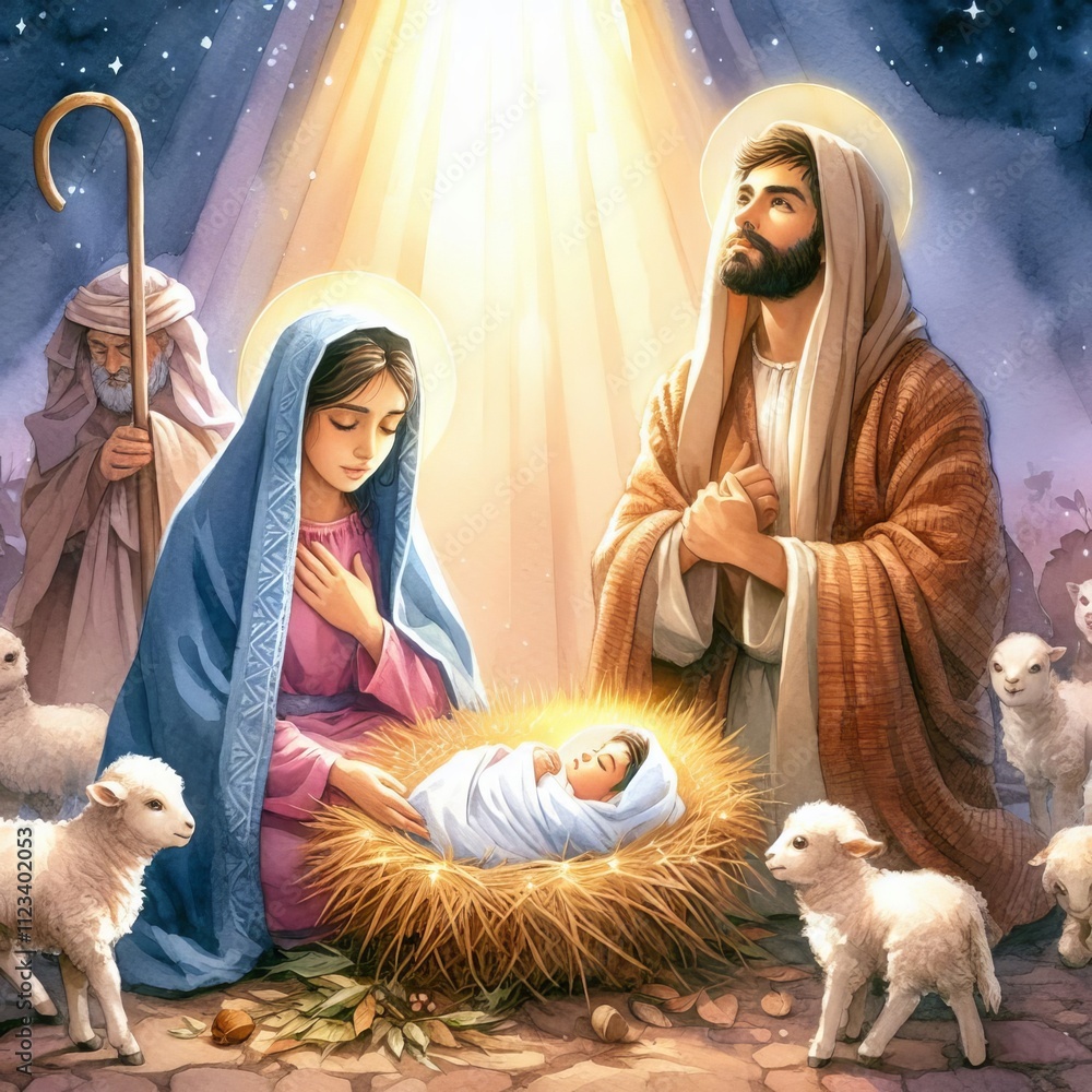 Birth of Jesus Christ - Nativity of Jesus - Catholic, Jewish Christian ...