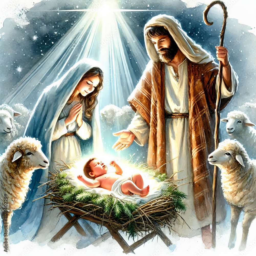 Birth of Jesus Christ - Nativity of Jesus - Catholic, Jewish Christian ...