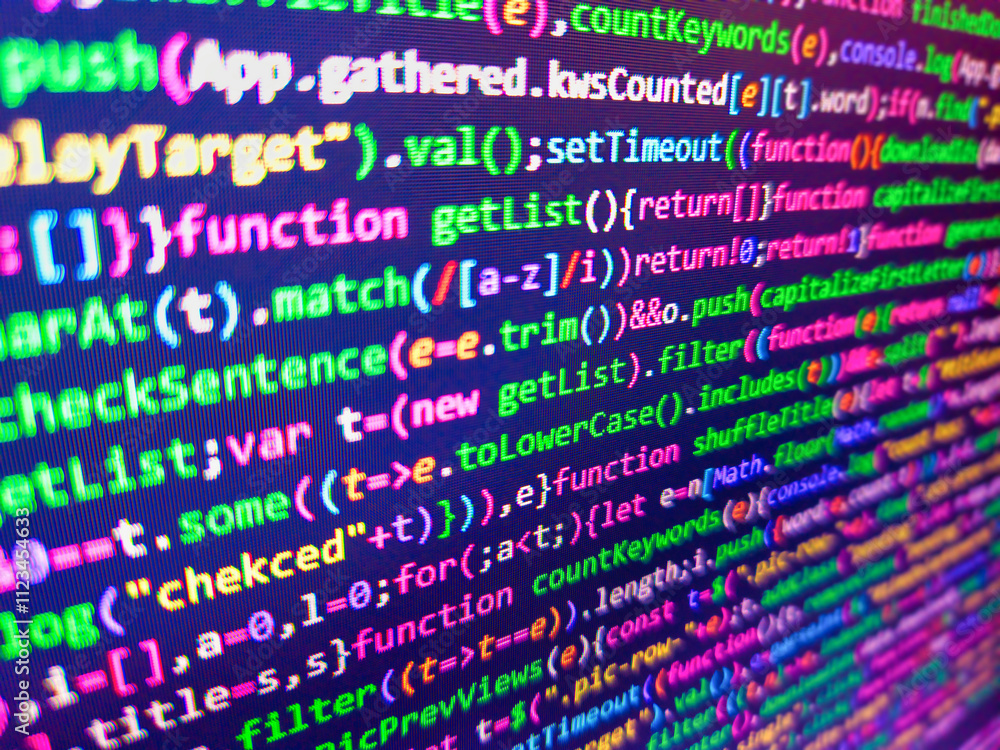 Programming Code Screen Of Software Developer Structured Sql Code On 9364