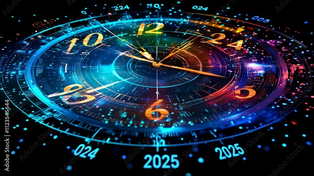 vibrant spiral illustrates shift 2024 2025 featuring dynamic lines and ...