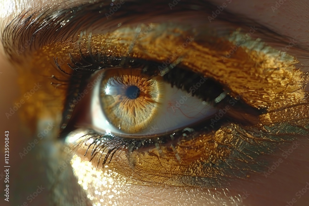The golden eye of horus ancient egyptian symbol of protection and ...