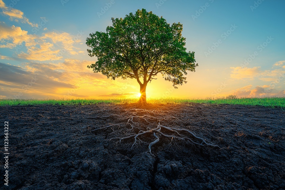 Stock-Illustration „A visual representation of global warming, showing ...