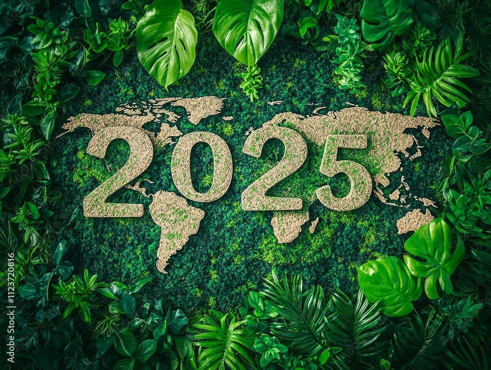 '2025' New Year concept for Sustainable environment development goals ...