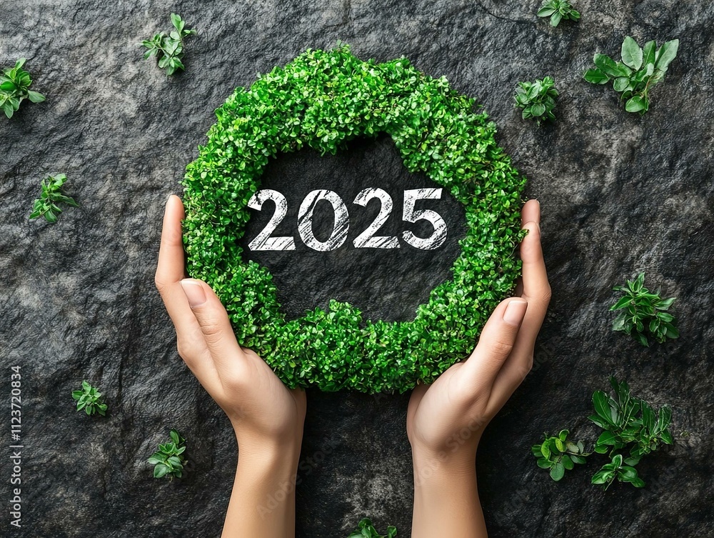 '2025' New Year concept for Sustainable environment development goals ...
