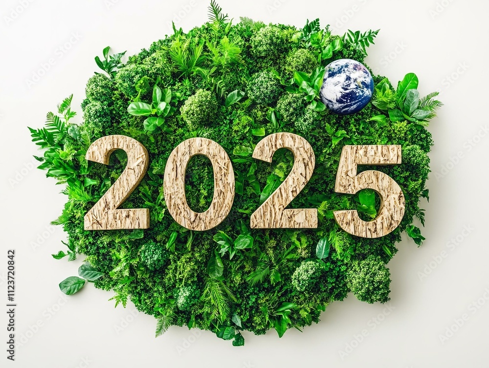 '2025' New Year concept for Sustainable environment development goals ...