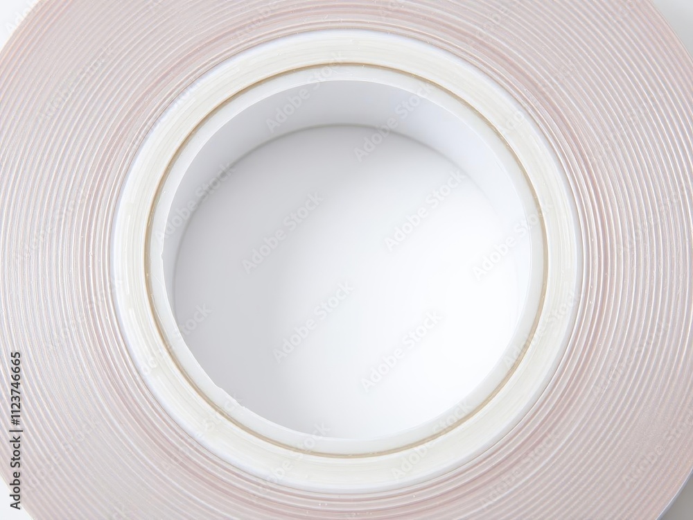 Close-up of white scotch plastic adhesive tape texture with visible ...