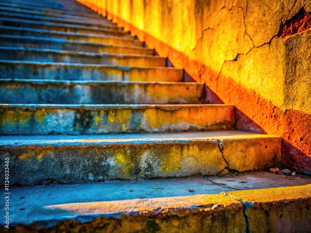 Macro Concrete Staircase Texture, Close-up Detail, Architectural Photography, Grey Cement Steps ...