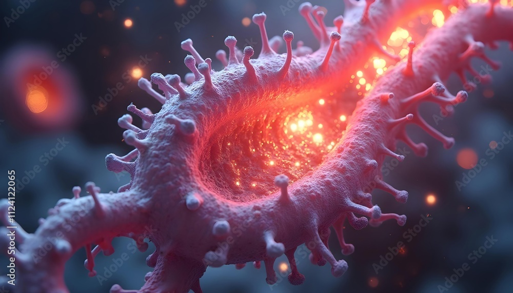 Stock-Foto „Blood vessels and blood, endoplasmic reticulum (ER). The ...