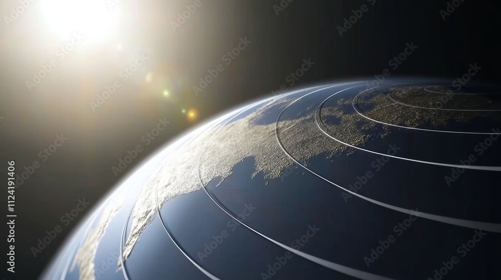 Stock-Illustration „Earth axis diagram illustration showing the tilt of ...