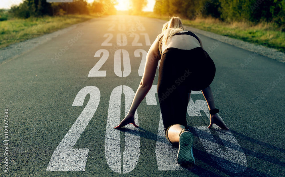 New Year 2025 with new ambitions, challenge, plans, goals and visions ...