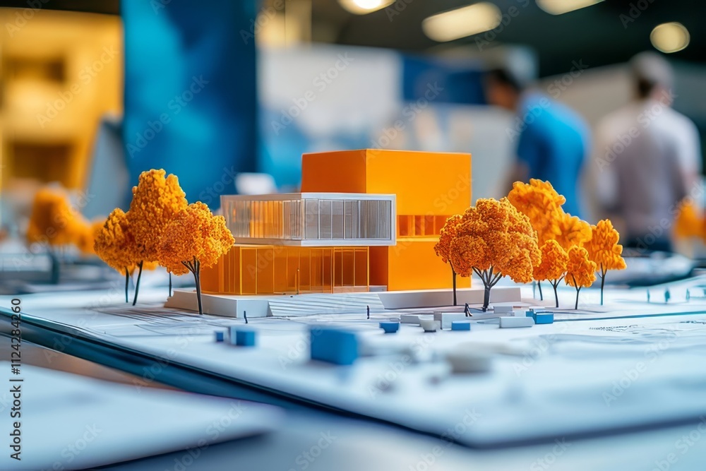 Architectural model displays vibrant design at urban planning ...